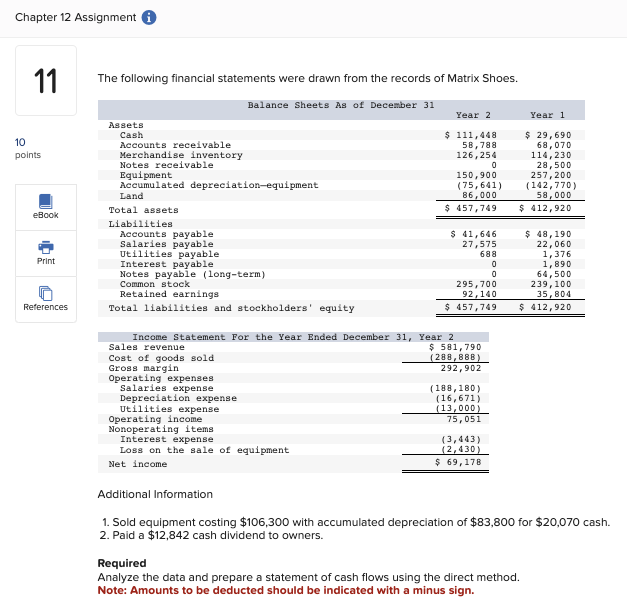 Solved Chapter 12 Assignment (i) The following financial | Chegg.com Solved Chapter 12 Assignment (i) The following financial | Chegg.com