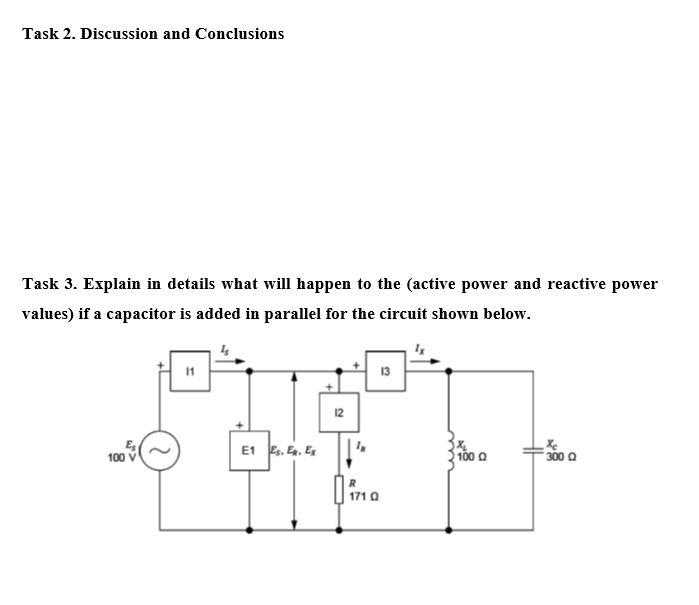 Solved Task 1. Part (1): Using the equipment provided by | Chegg.com