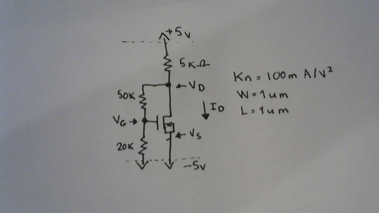 What is the value for VD, ﻿VS, ﻿VG and ID in the | Chegg.com