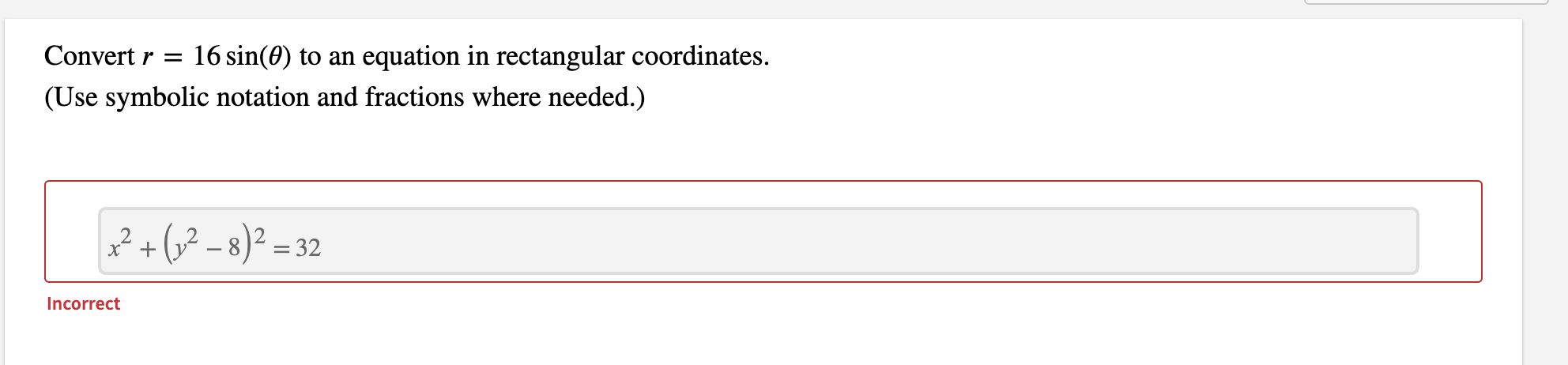 Solved Convert from rectangular to cylindrical coordinates. | Chegg.com
