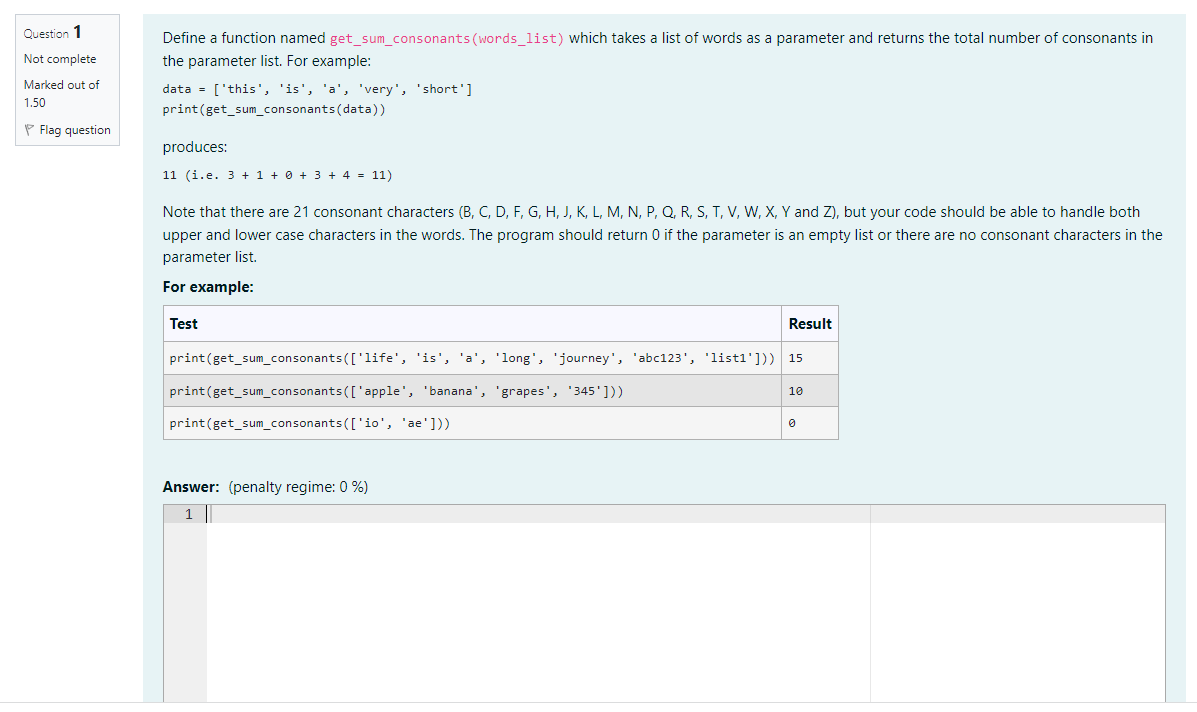 Solved Question 1 Not complete Marked out of 1.50 Flag | Chegg.com