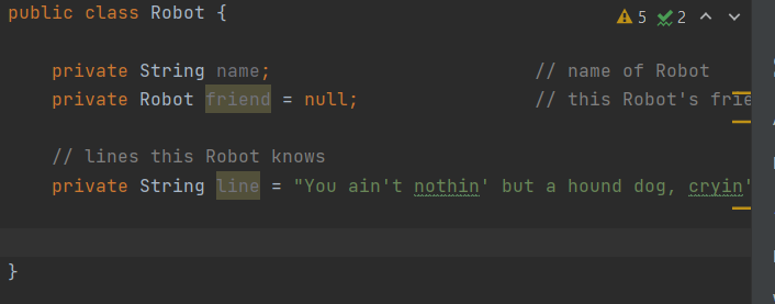 Some things to note: 1. In Robot.java , we want all | Chegg.com