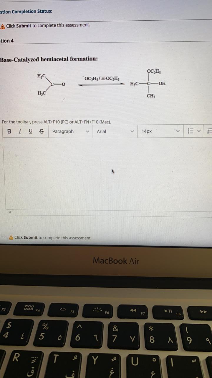 Solved stion Completion Status: A Click Submit to complete | Chegg.com