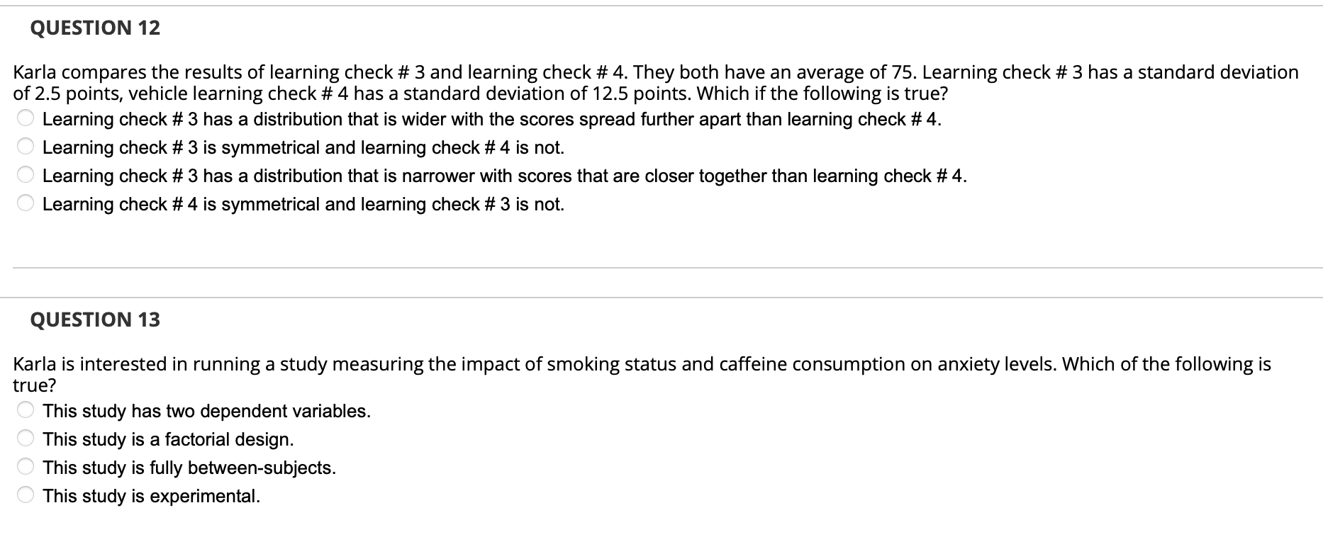 Solved Karla compares the results of learning check \# 3 and | Chegg.com