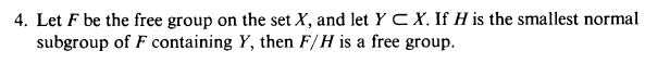 Solved 4. Let F be the free group on the set X, and let Y⊂X. | Chegg.com