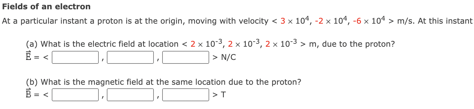 Solved Fields of an electron At a particular instant a | Chegg.com