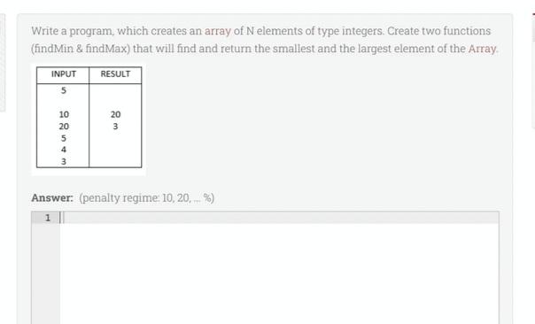 Solved Write a program, which creates an array of Nelements | Chegg.com