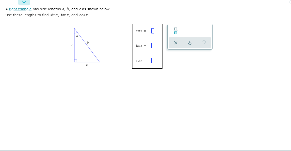 Solved A right triangle has side lengths a, b, and c as | Chegg.com