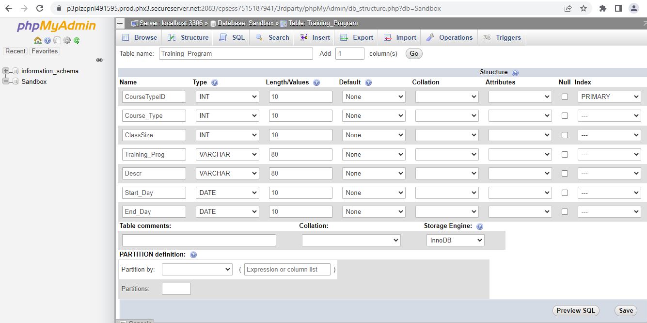 Solved information_schema Sandbox information_schema | Chegg.com