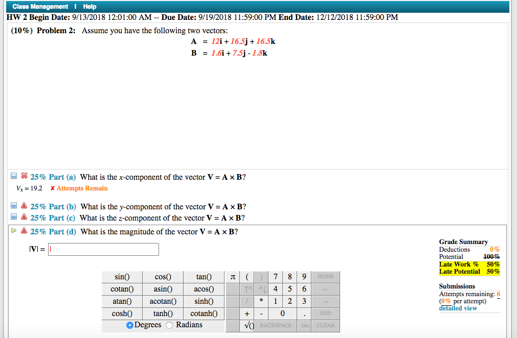 Solved Class Management i Help HW 2 Begin Date: 9/13/2018 | Chegg.com