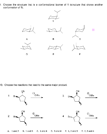 Solved . Choose the structure that is a conformational | Chegg.com
