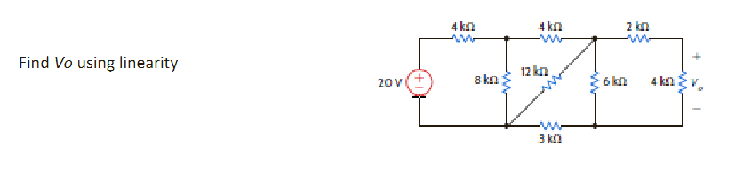 Solved Find Vo using linearity | Chegg.com
