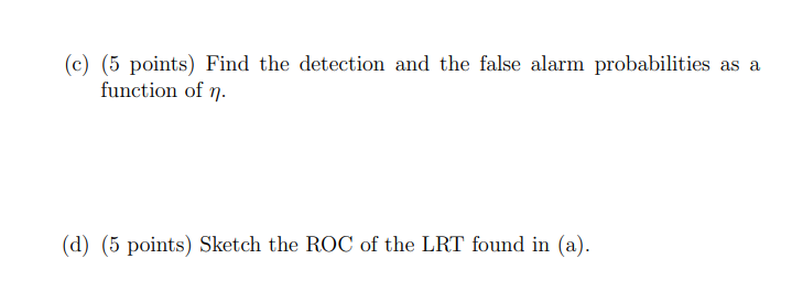 Solved Problem 6. (20 points) Suppose that the observation Y | Chegg.com