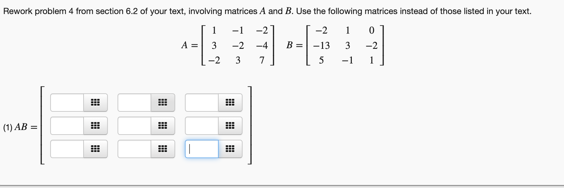 Solved Rework problem 4 from section 6.2 of your text, | Chegg.com