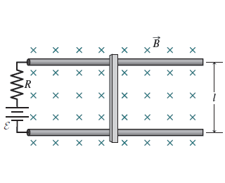 Solved Two parallel conducting rails a distance l apart | Chegg.com