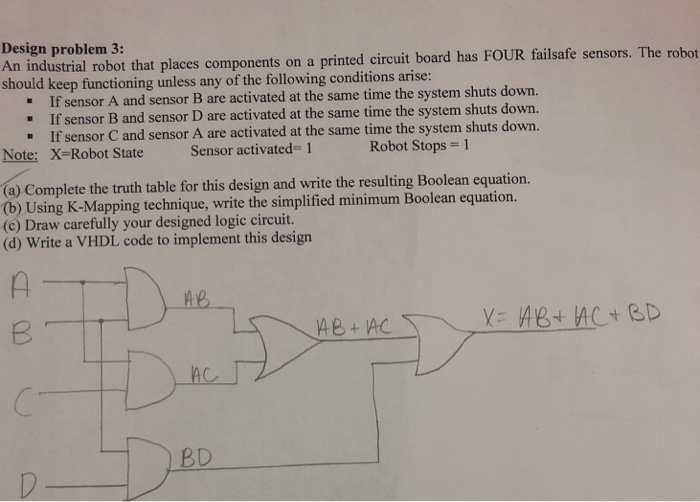 Solved Design problem 3: An industrial robot that places | Chegg.com