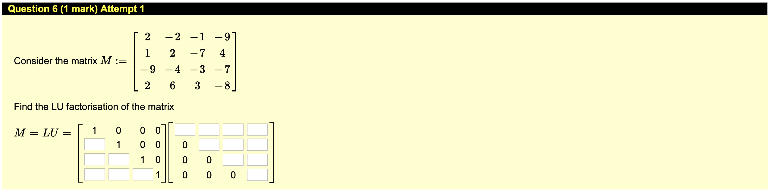 Solved Consider the following linear system written in | Chegg.com