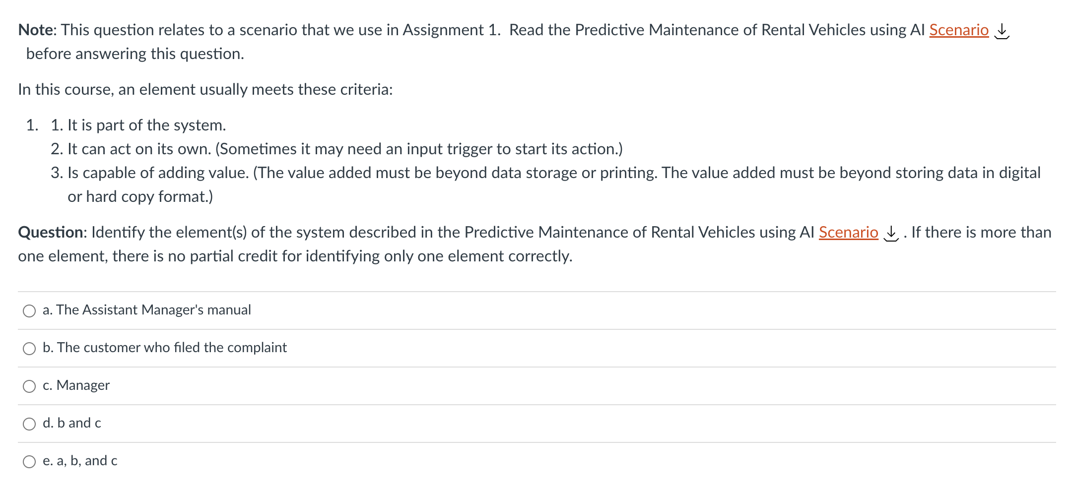 Solved Business Scenario: Predictive Maintenance of Rental | Chegg.com