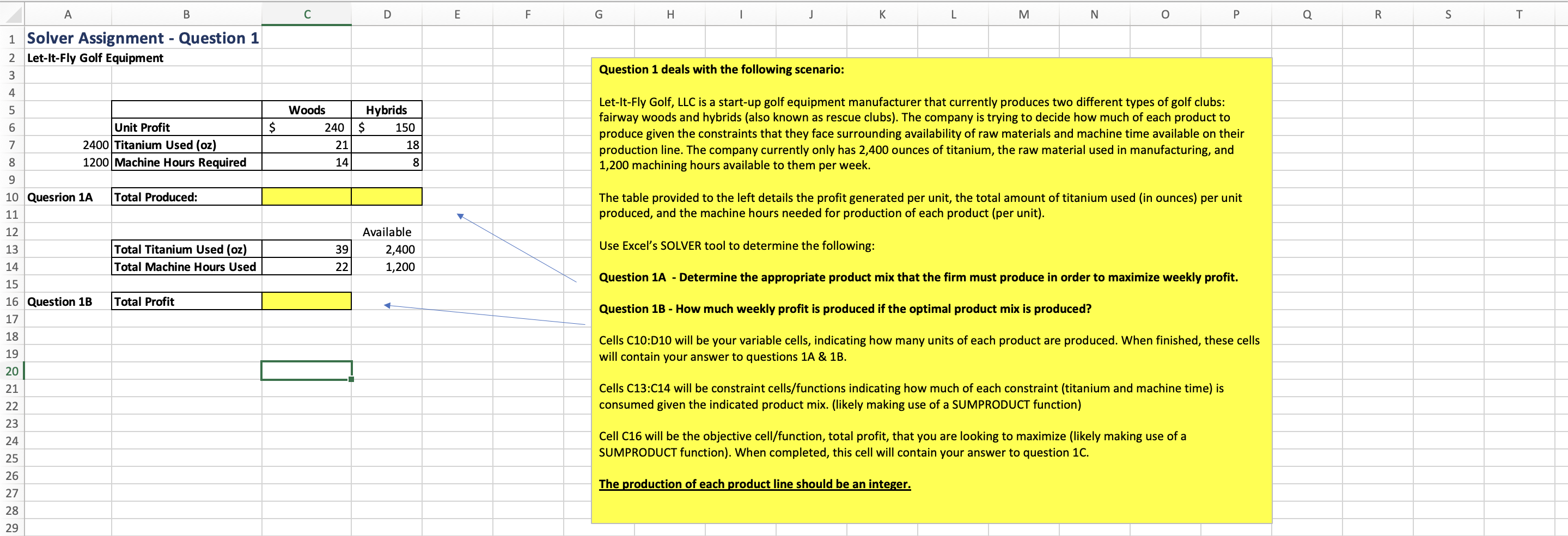 Solved Determine the appropriate product mix that the firm | Chegg.com