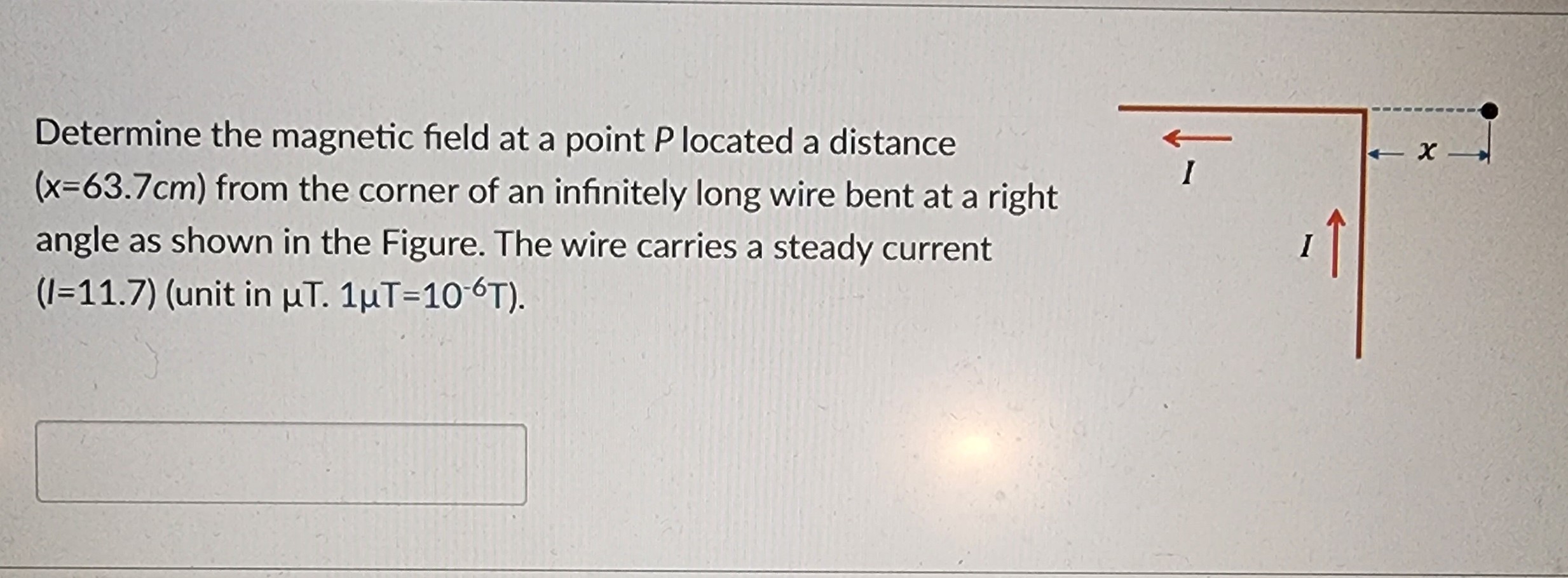 Solved Determine the magnetic field at a point P located a | Chegg.com