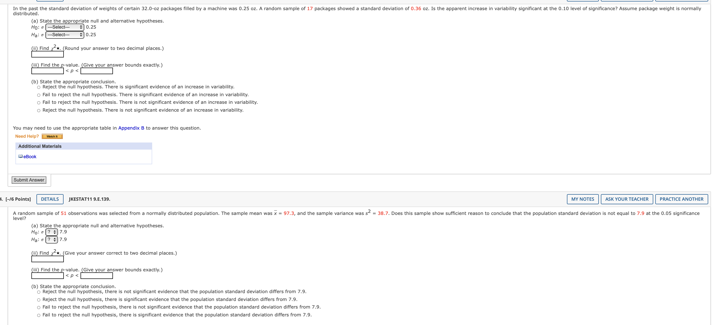 Solved distributed. (a) State the appropriate null and | Chegg.com