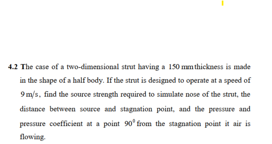 Solved 4.2 ﻿The case of a two-dimensional strut having a | Chegg.com