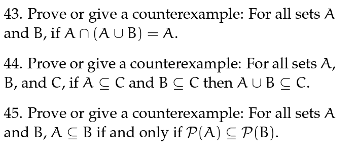 Solved 32. Prove that for all sets A and B,(B−A)=B∩Ac. 33. | Chegg.com