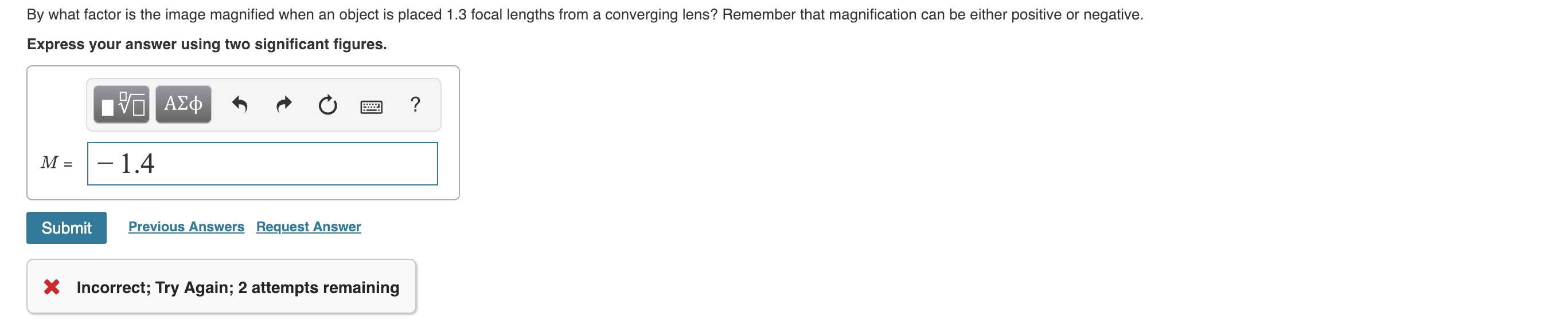 Solved By what factor is the image magnified when an object | Chegg.com