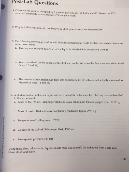 Solved Post-Lab Questions 1. Calculate the occupied by 1 | Chegg.com