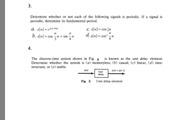 Solved 3. Determine whether or not each of the following | Chegg.com