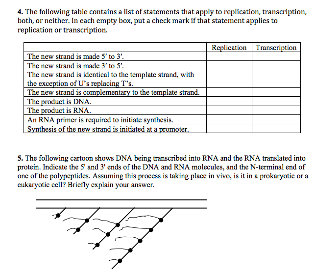Solved 4. The following table contains a list of statements | Chegg.com
