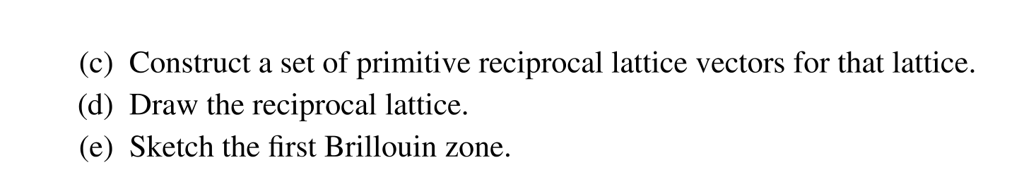 Solved 2.6. Crystal structure. (a) Which of the 2D lattices | Chegg.com