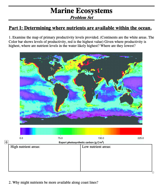 Primary Productivity Ocean