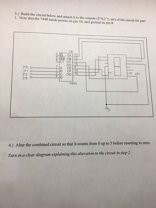 Several Counters 1.) Build a 4 bit ripple counter | Chegg.com