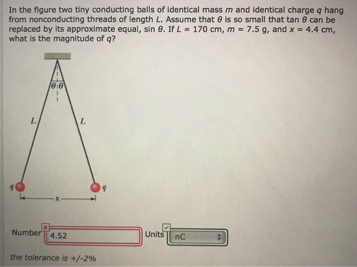 Solved In the figure two tiny conducting balls of identical | Chegg.com