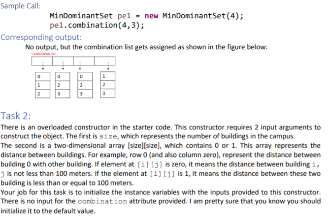 Solved As you see in the starter code, there is an instance | Chegg.com