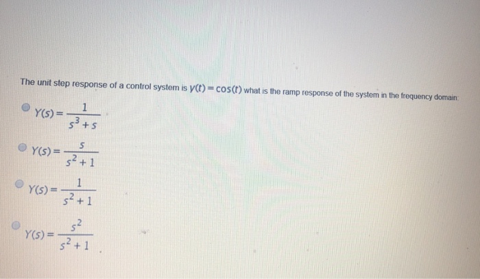 Solved The unit step response of a control system is | Chegg.com