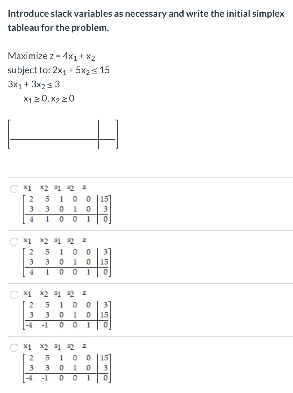 Solved Introduce slack variables as necessary and write the | Chegg.com