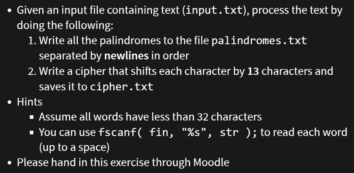 Solved • Given an input file containing text (input.txt), | Chegg.com