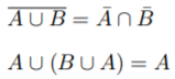 Solved AUB= ĀNB В AU (BU A) = A = | Chegg.com