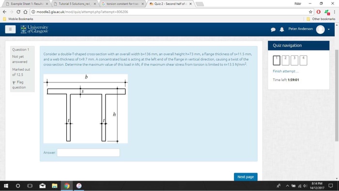Solved D Example Sheet 1: Resut· x- D Tutonal 5 Soldonued, × | Chegg.com