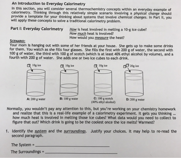 Solved An Introduction to Everyday Calorimetry In this | Chegg.com