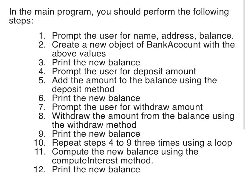 Solved Please help with this code, follow all instructions | Chegg.com