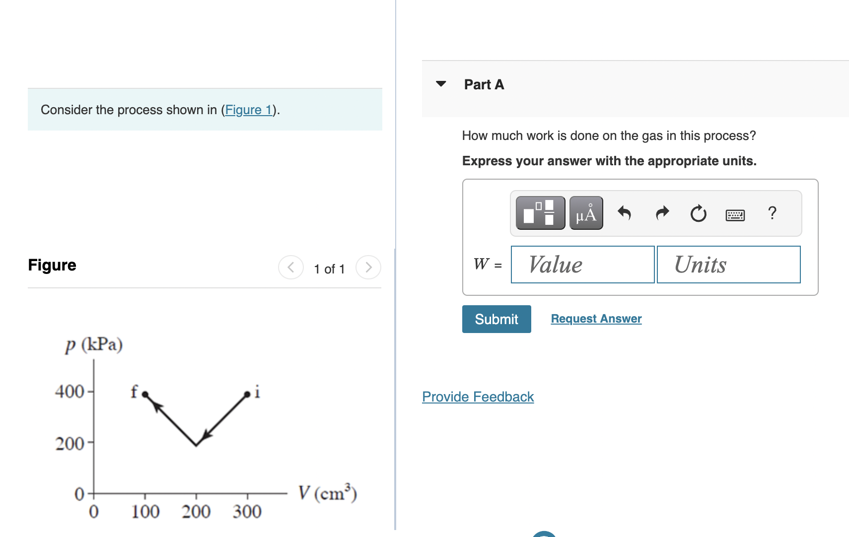 Solved Consider the process shown in How much work is done | Chegg.com