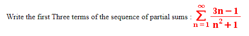 Solved Write the first Three terms of the sequence of | Chegg.com