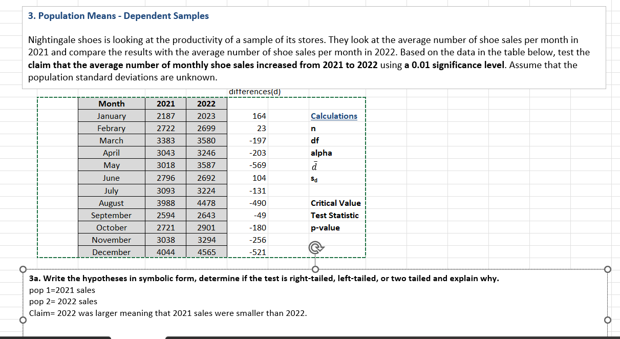 Population Means - ﻿Dependent SamplesNightingale | Chegg.com
