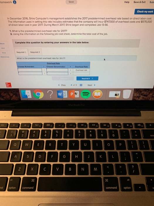 Solved Help Save & Exit Sub omework Check my work In | Chegg.com