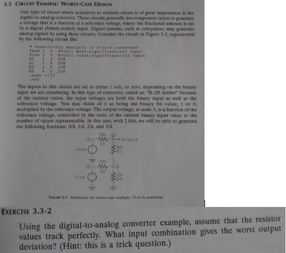 Solved 3.3 CIRCUIT EXAMPLE: WORST-CASE DESIGN One type of | Chegg.com