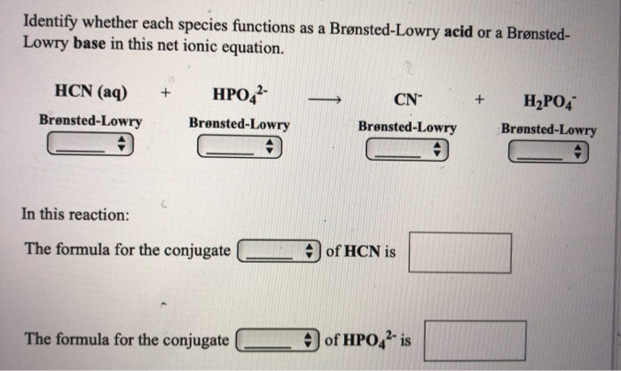 Solved Identify whether each species functions as a | Chegg.com Solved Identify whether each species functions as a | Chegg.com