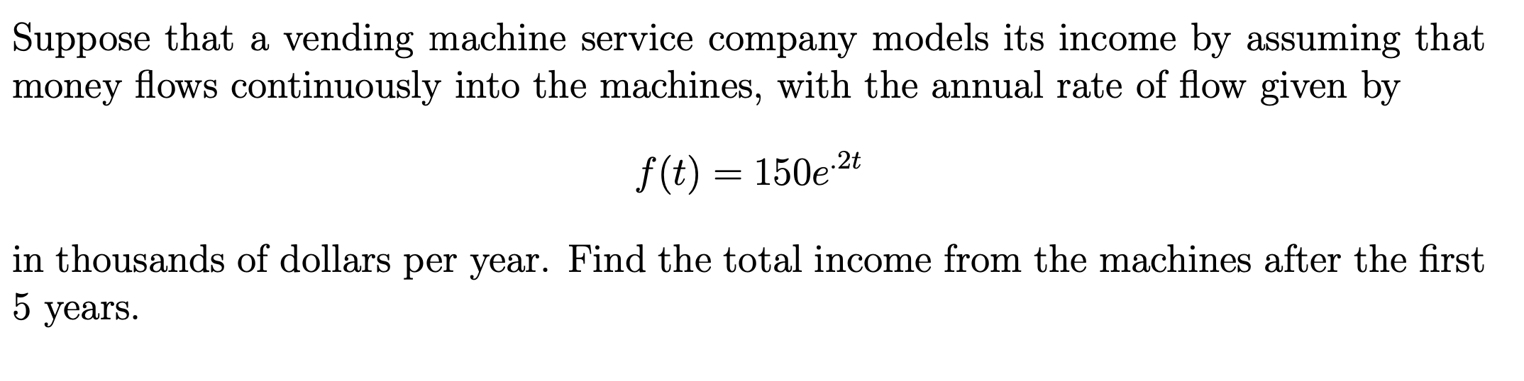Solved Suppose that a vending machine service company models | Chegg.com